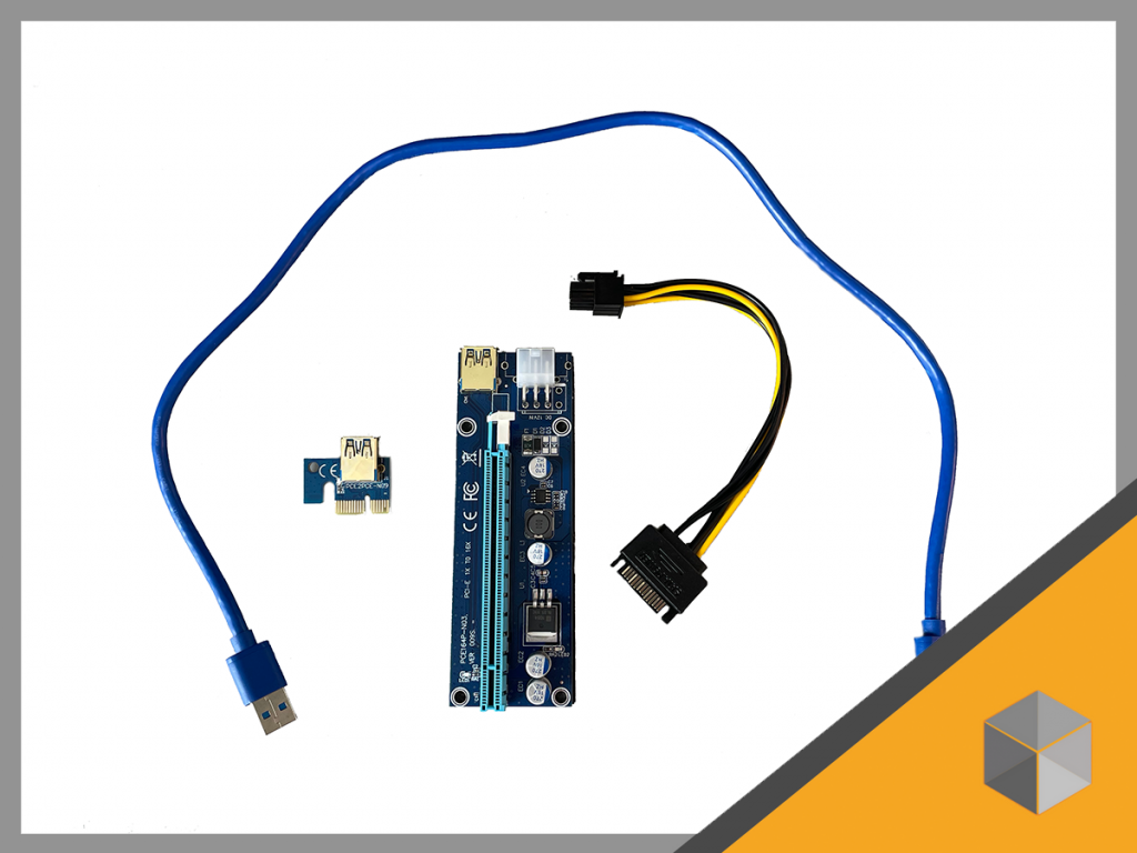 PCIe Powered GPU Riser Cards | New School Mining